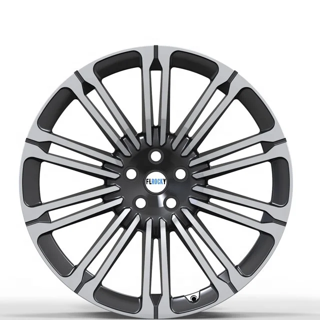 Flrocky Monoblock Black Forged Wheels 22 23 Inch 9.5j 5x108 120 Pcd ...