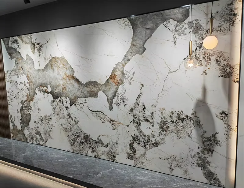 New Design Pandora Sintered Stone Rock Slab Wall Panel and Countertop ...
