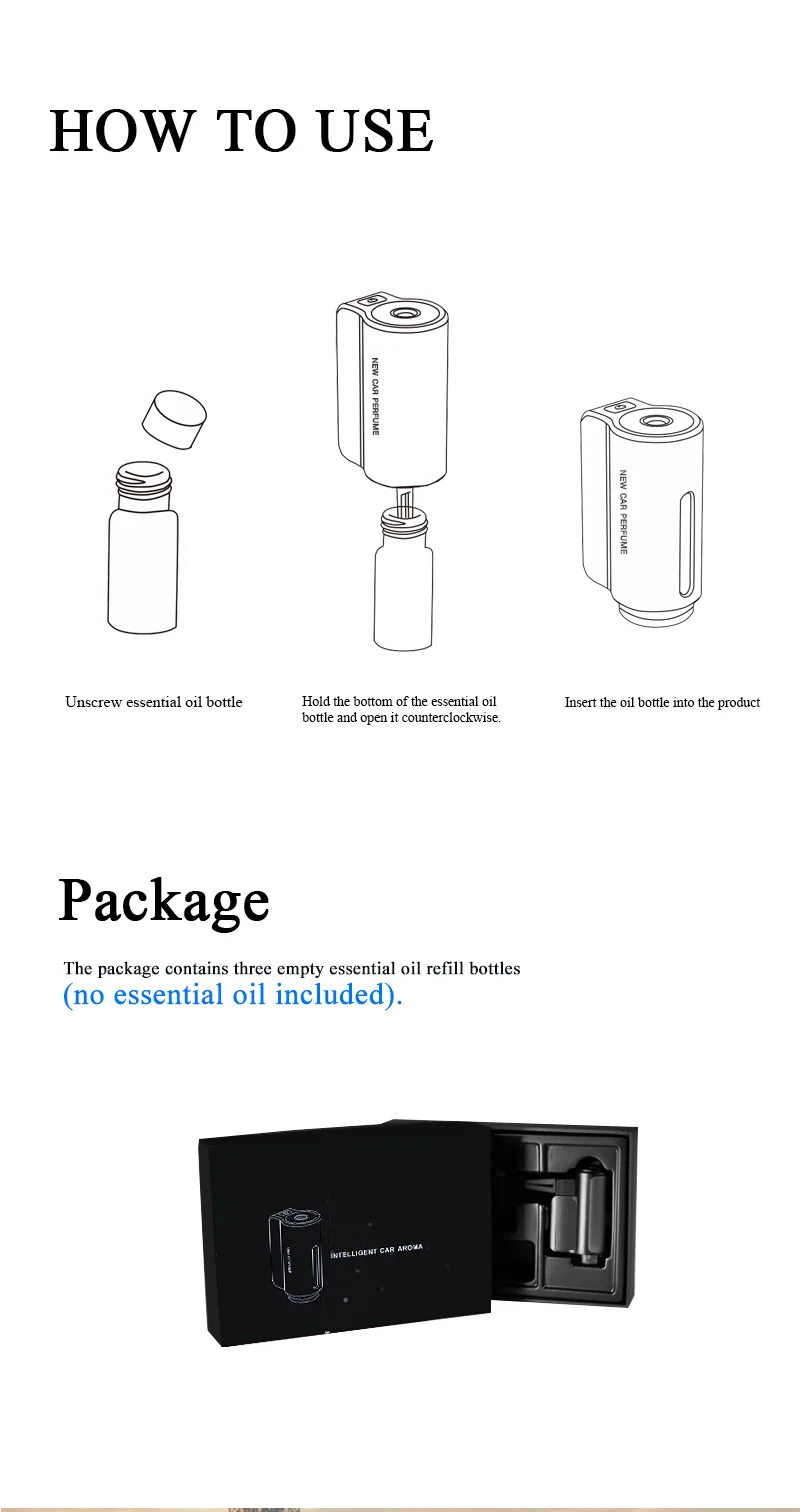 Wholesale Scent Car Diffuser - USB Rechargeable Air Freshener