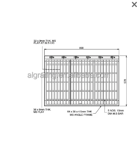 Singapore Lta Vehicuar Manhole Drain Mild Steel Grating - Buy Lta ...