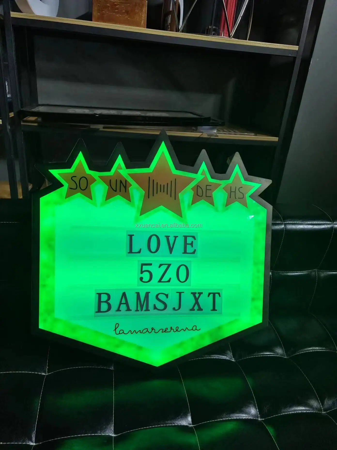 Customized Star Message Board Rechargeable 26pcs Lettles for Nightclub ...