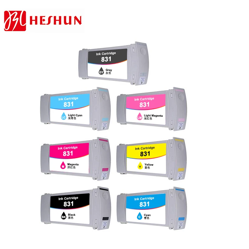 Heshun 831 Premium Color Compatible Ink Cartridge For Hp 831compatible ...