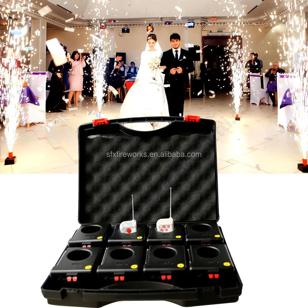 8 Cue Ice Fountain Fireworks Ignition System - Cold Pyro