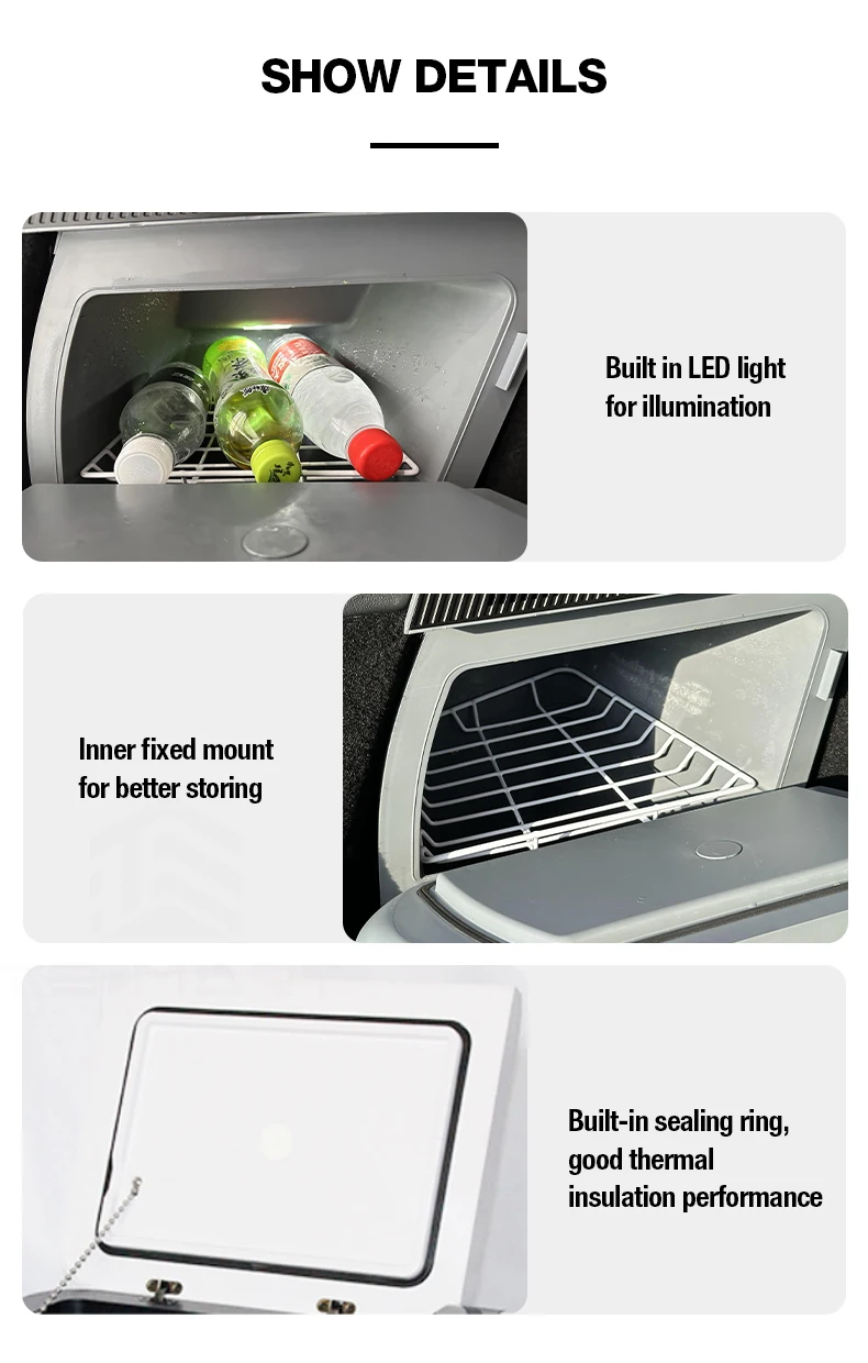 Portable12v Fridge Freezer Camping Car Refrigerator For Tesla Model Y ...