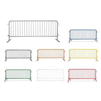 Colored Temporary Pedestrian Portable Metal Crowd Control Barrier ...