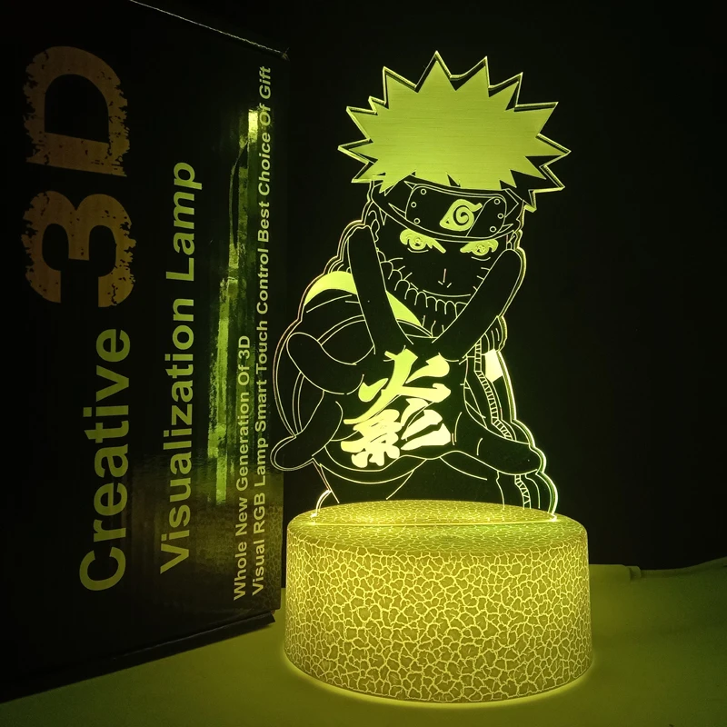 New Cool Japanese Naruto Anime Uzumaki Naruto 3d Illusion Remote ...
