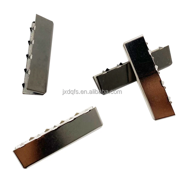 38 mm Clamp Ends, Brass Ribbon Crimp Ends Belt Buckle End Tip Fasteners ...