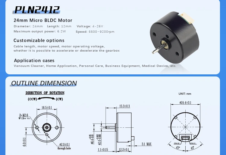 Primopal Micro Brushless DC Motors for Versatile Applications