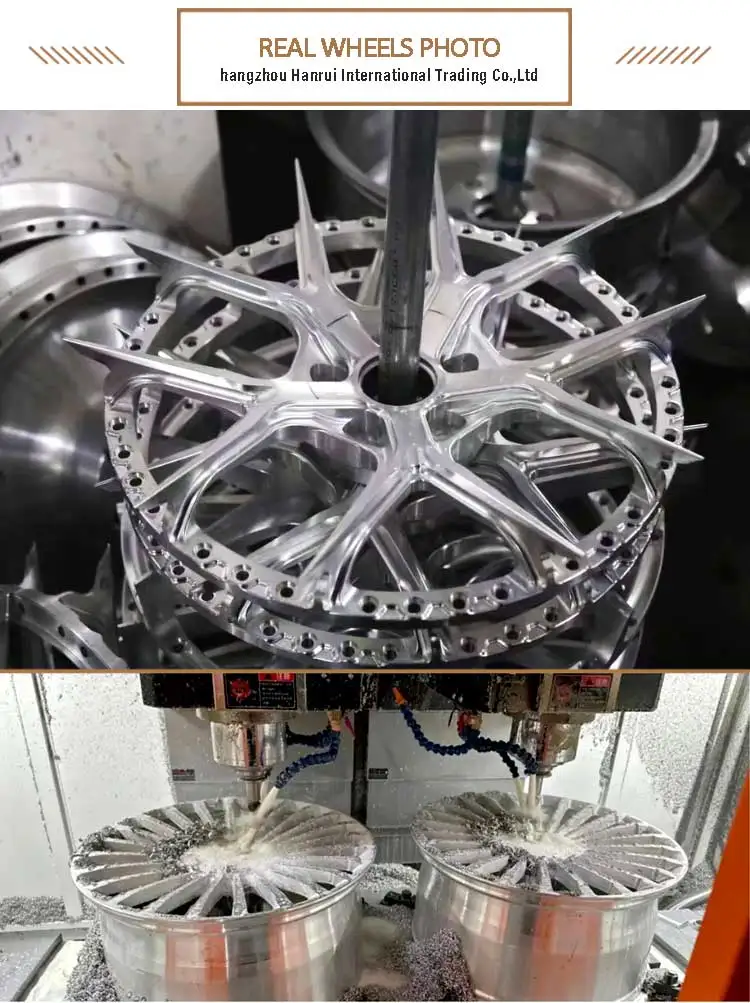 Custom Passenger 2 Pieces Concave Chrome Barrel 5x114.3 Forged Car ...