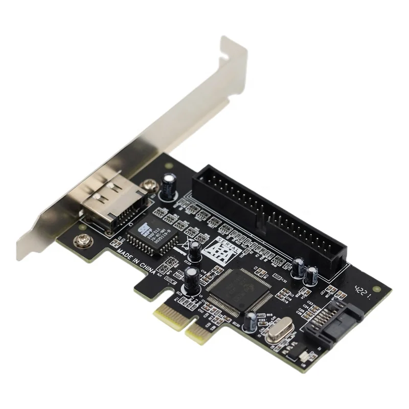 PCIE to SATA3.0 + eSATA + IDE combo Expansion Card JM363 chipset ...