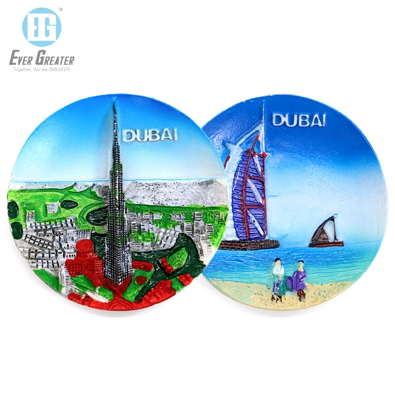 Supply Customized Personalised Resin Printing Dubai 2d 3d City Fridge ...