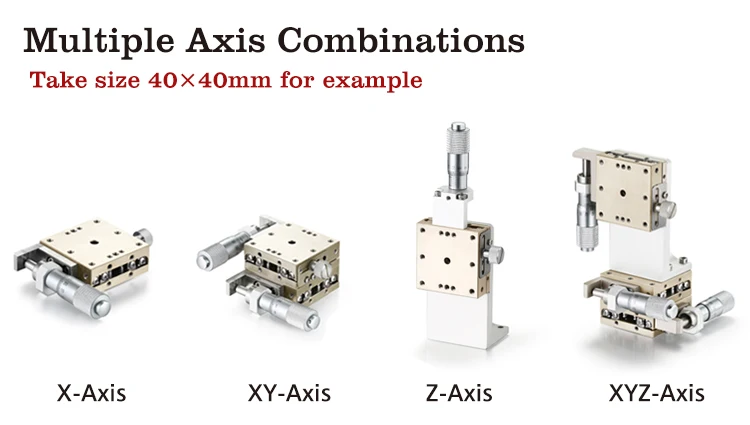 Manual Xy-axis Stages Stainless Steel Low Profile High Precision Stages ...
