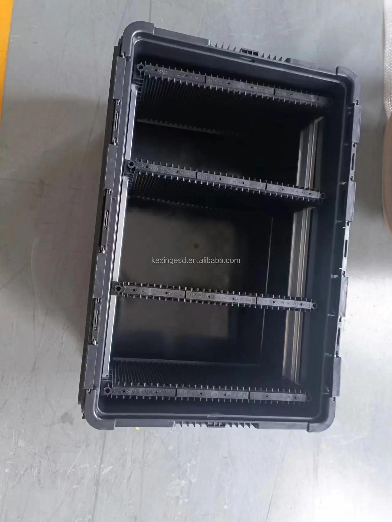 High Quality SMT ESD Conductive Boxes with Lid & PCB Racks