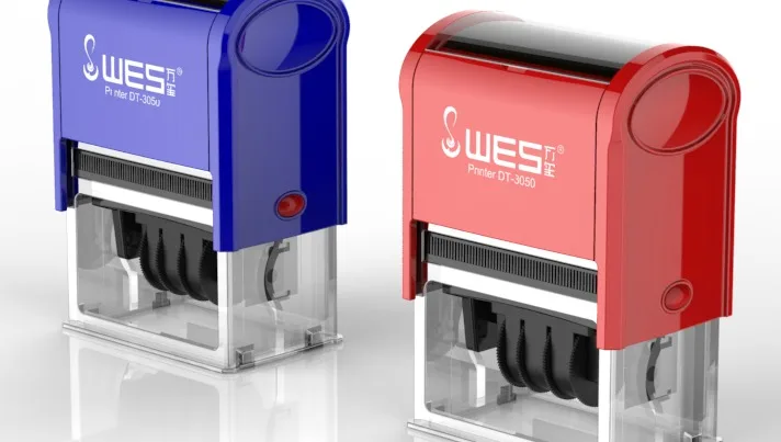 Wes Plastic Self-inking Date Stamp Rectangle Office Dt- 3050 - Buy ...