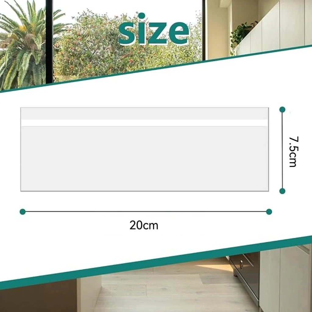 50 Pics Transparent Window Fly Traps, Sticky Fruit Fly and Plant Gnat ...