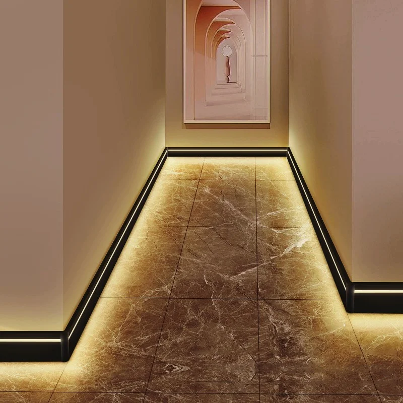 Baseboard Wall Flooring Led Skirting Board Aluminum Led Baseboard ...