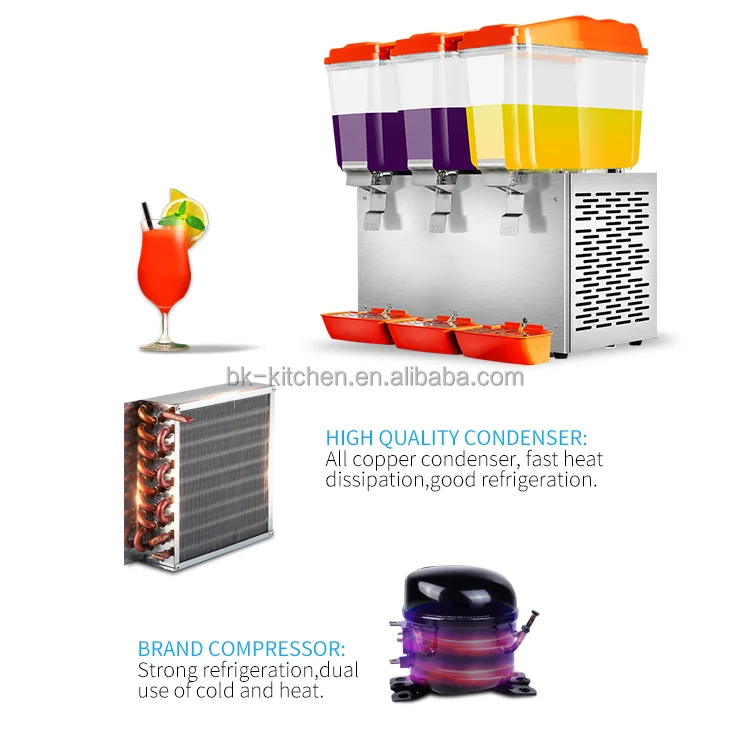 Wholesale Electric 3tanks Juice Dispenser Beverage Dispenser 3tanks ...