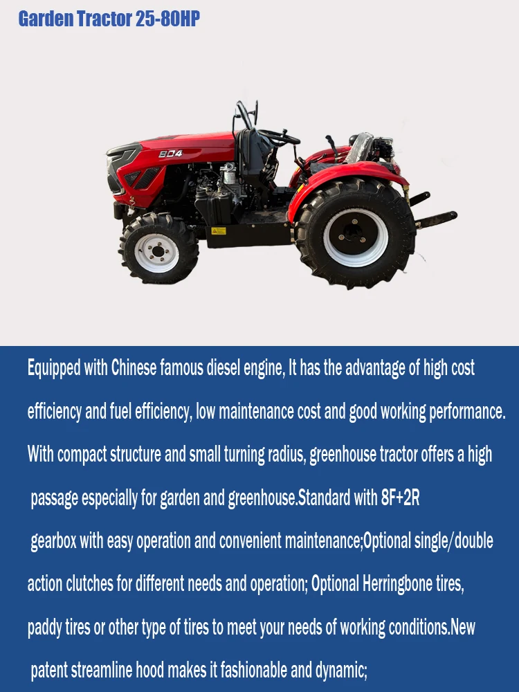 Price Tractor 4x4 Mini Farm 4wd - High Productivity