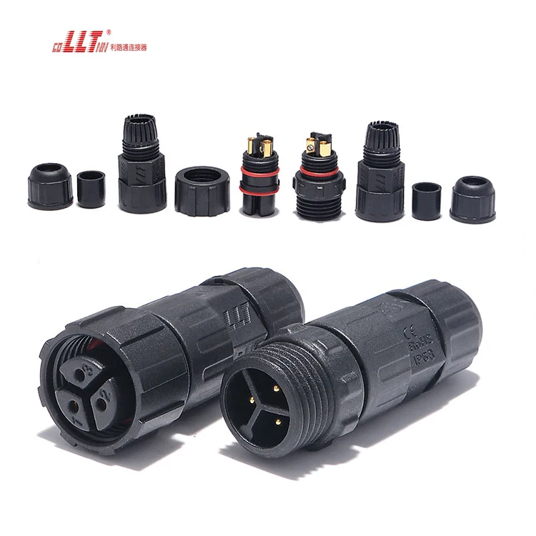 M16 LLT 300V 15A 3 Pin Solar AC Connector for 1kw-5kw Inverter Ac Power ...