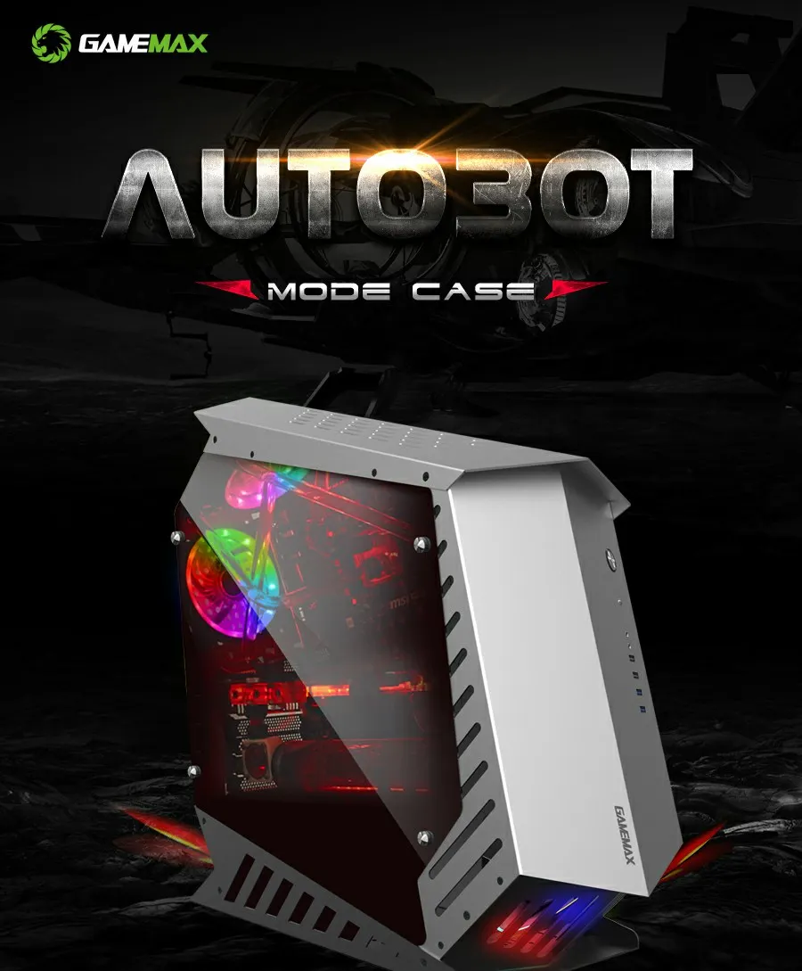 AUTOBOT Full Tower Gaming ATX Computer Chassis - Aluminum