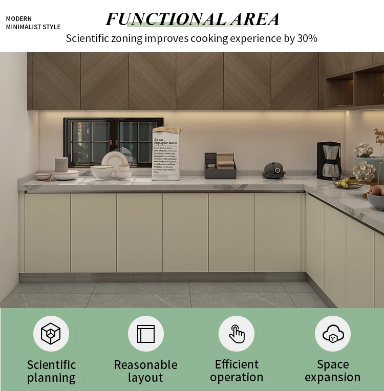 European Modern Kitchen Island Cabinet with Storage - OEM/ODM Available