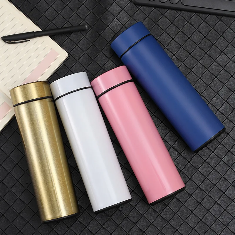 Biocroire 2024 Hot Business 304 Stainless Steel Insulated Thermos Vacuum Flask 500ml Smart Led ...