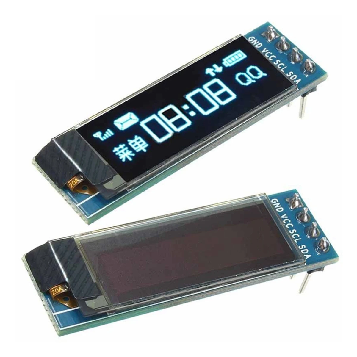 0.91 Inch Oled Display Module White/blue Oled 128x32 Lcd Led Display ...