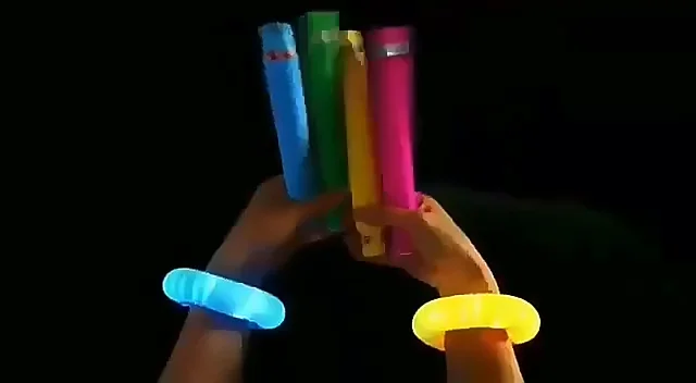 Magic Luminous Sensory Toy Light Up Pop Tube Stretch Glow In Dark ...
