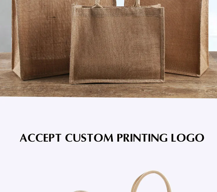 Wholesale Jute Bag Custom Printed Large Natural Eco Friendly Burlap ...