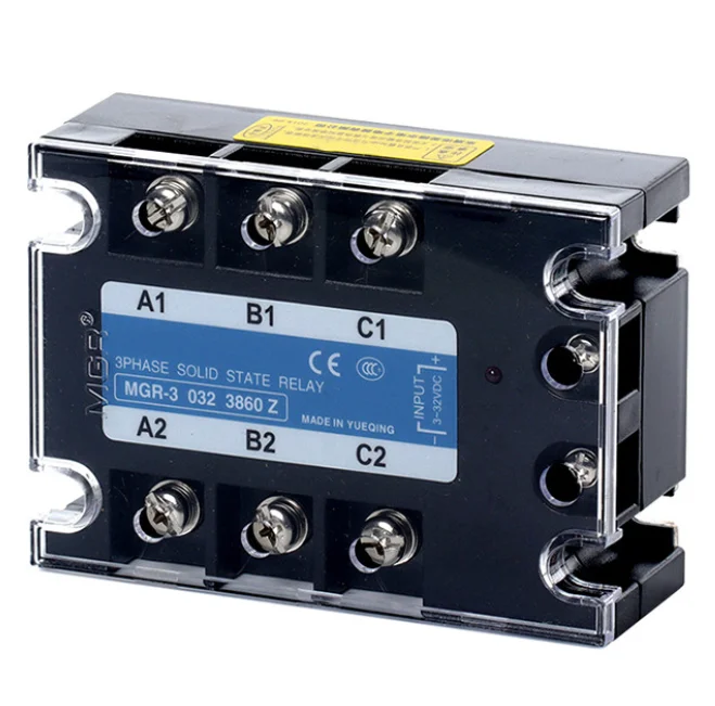MGR-3 032 3840Z 3860Z 200A 380VAC 10 25 40 60 80 90 120A DC-AC Relay Keadaan Padat Tiga Fase ...