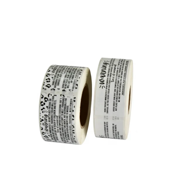 Custom Warning Sticker Roll Waterproof Label Printing Die Cutting ...