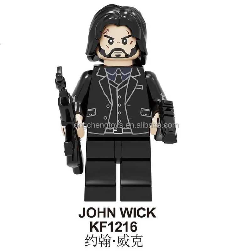 Kf1216 Movie Character Cowboy John Wick Mini Assembled Building Block ...