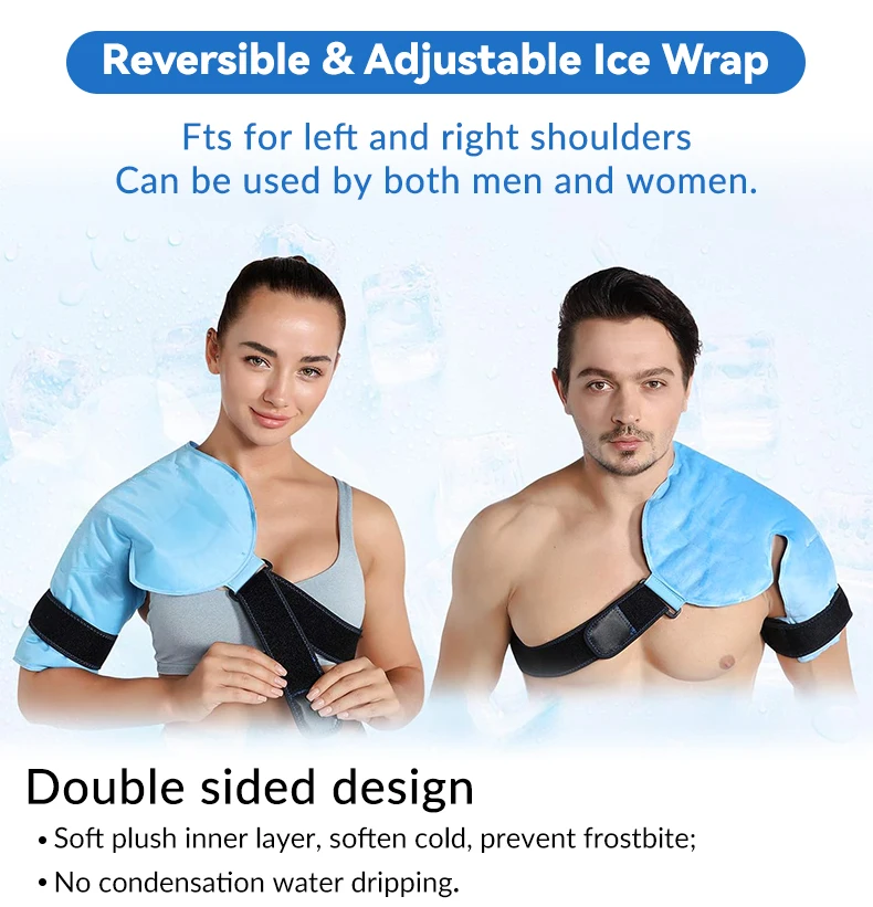 Reusable Hot And Cold Gel Ice Pack Wrap Single Neck Shoulder Cold ...
