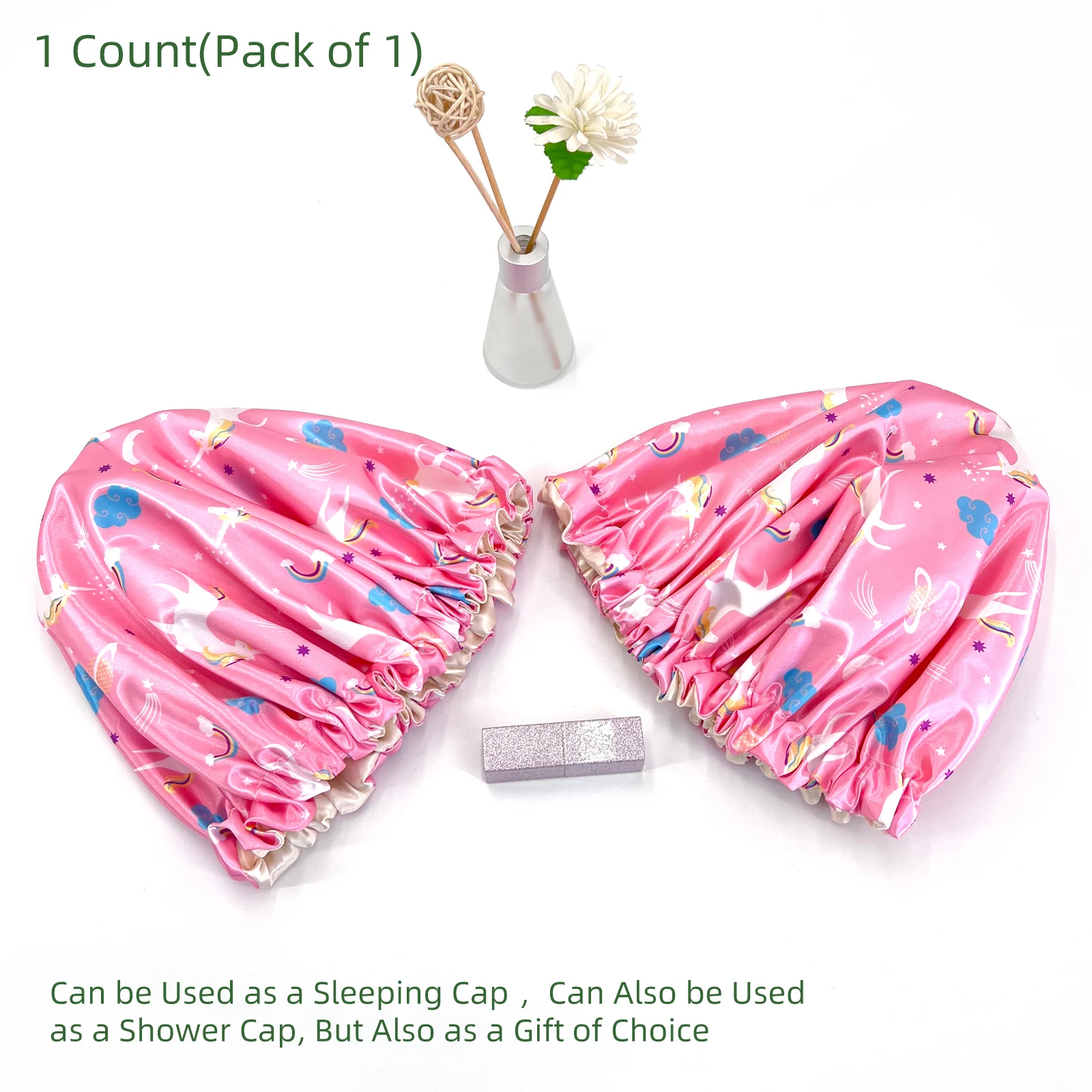 Extra Large Diameter 33 Cm Royal Satin Silk Sleeping Bonnet Cap Hair ...