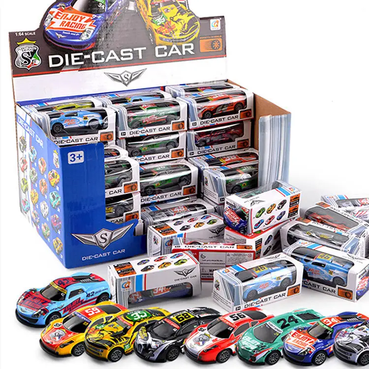 1/64 Diecast Diecast Toys Promotional Vehicles Pull Back Toy Car 12 ...