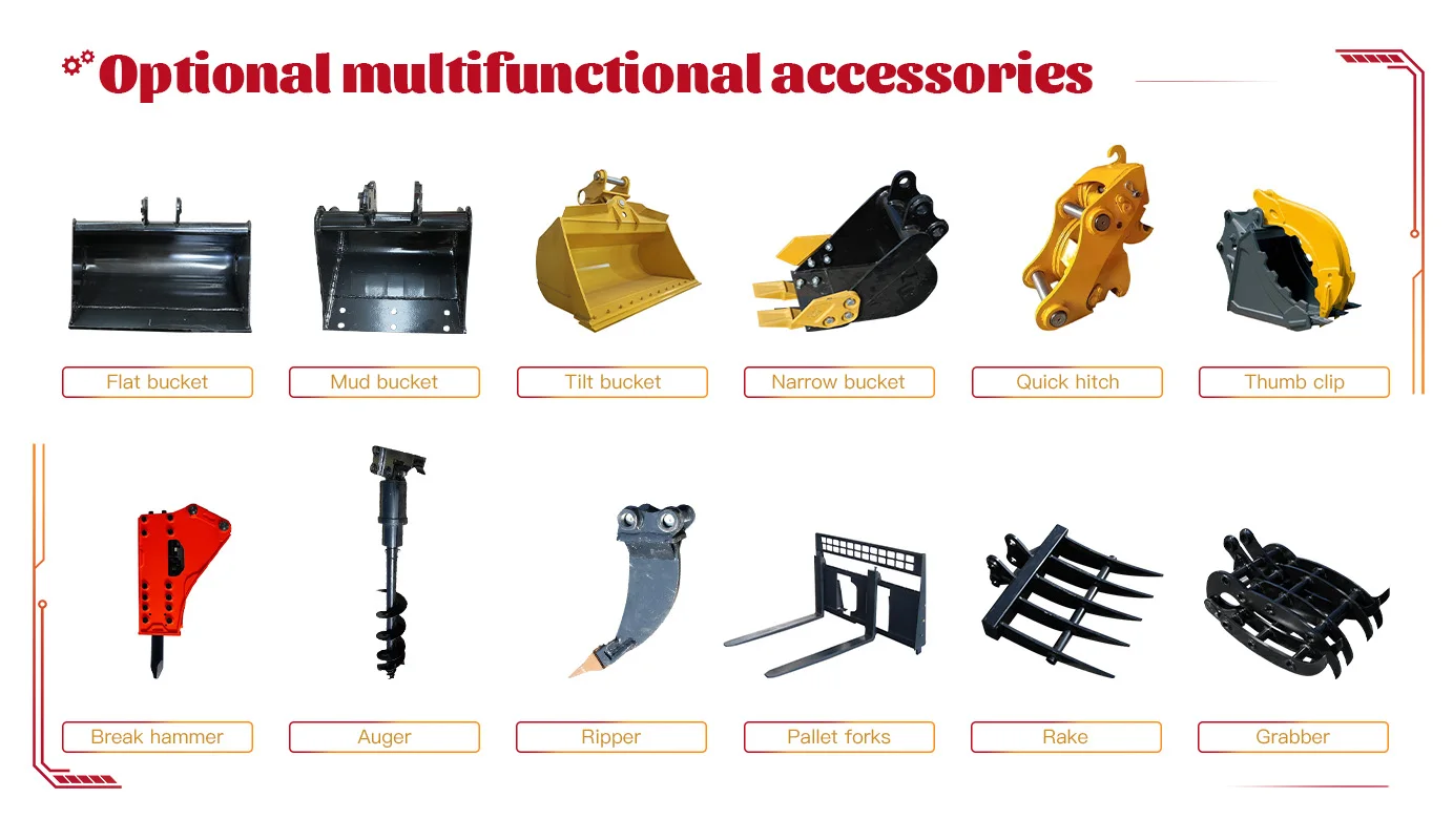 Yufan Agricultural Mini Excavator Excavadora 2 Ton 2t Zero Turn Widely ...