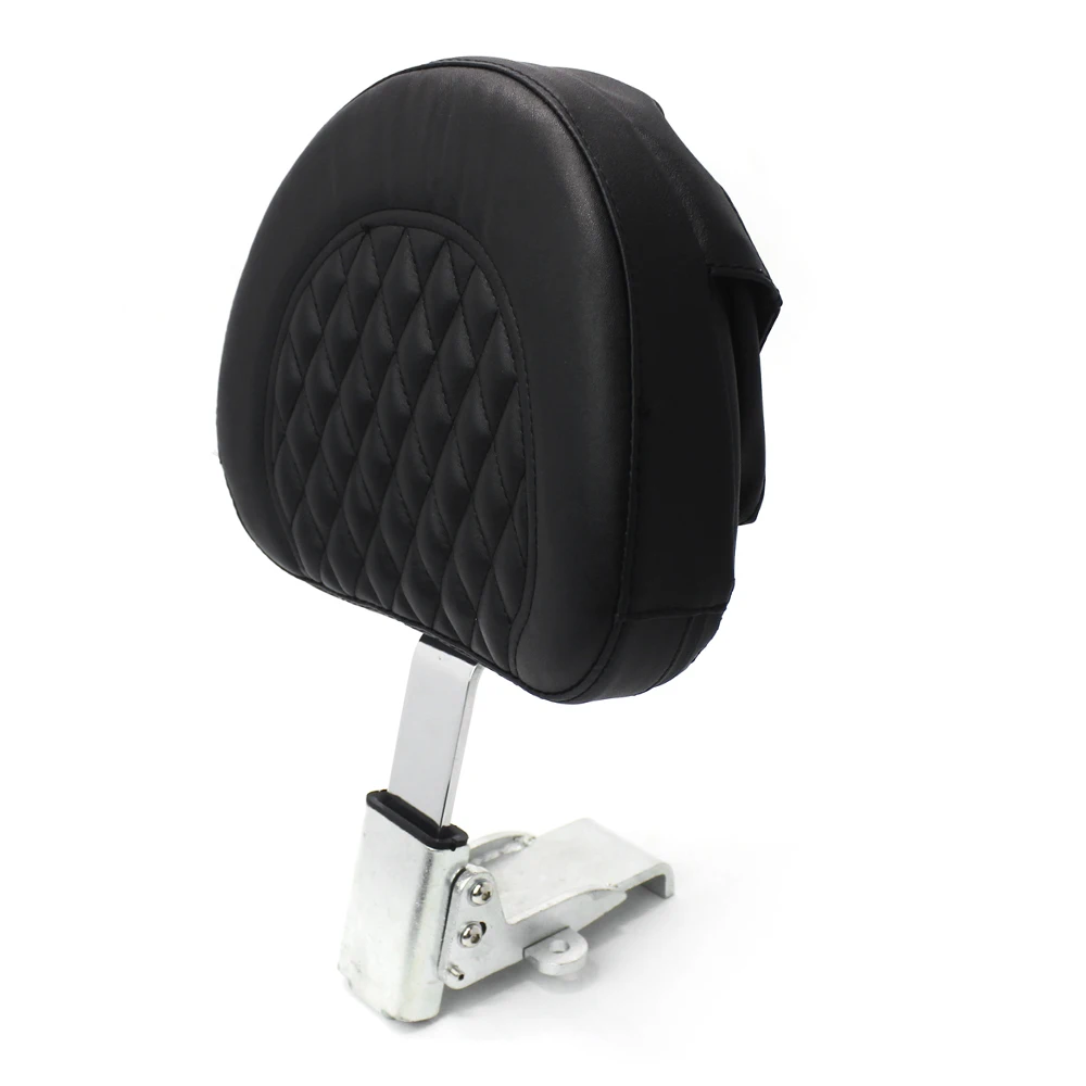 Motorcycle Back Rest Adjustable Plug-in Driver Rider Backrest Kit For ...