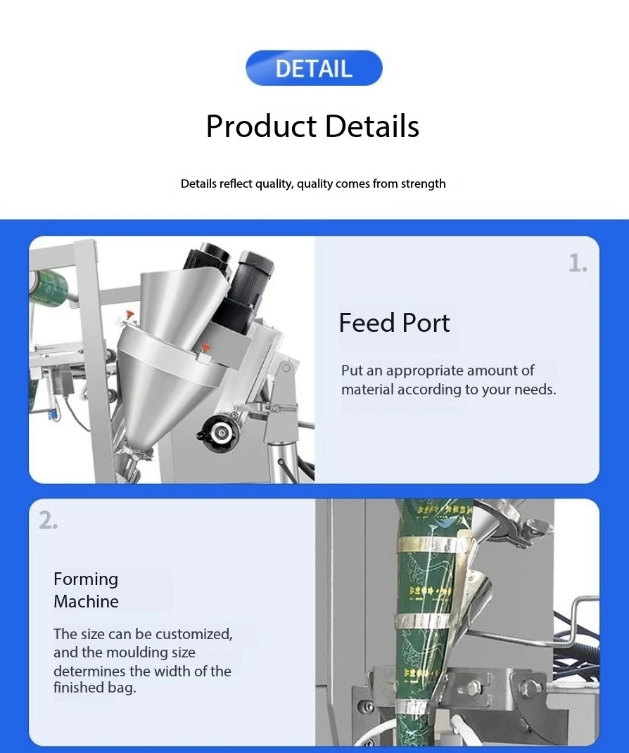 DXB-100F CE ISO Certification Custom Service Fine Powder 3/4 Sides Seal ...