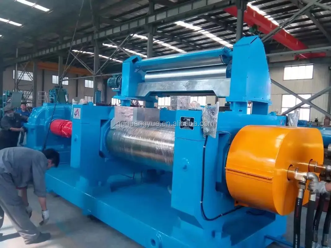 Rubber Mixing Mill Lab Rubber 2 Roll Mixing Mill Plastic Rubber ...