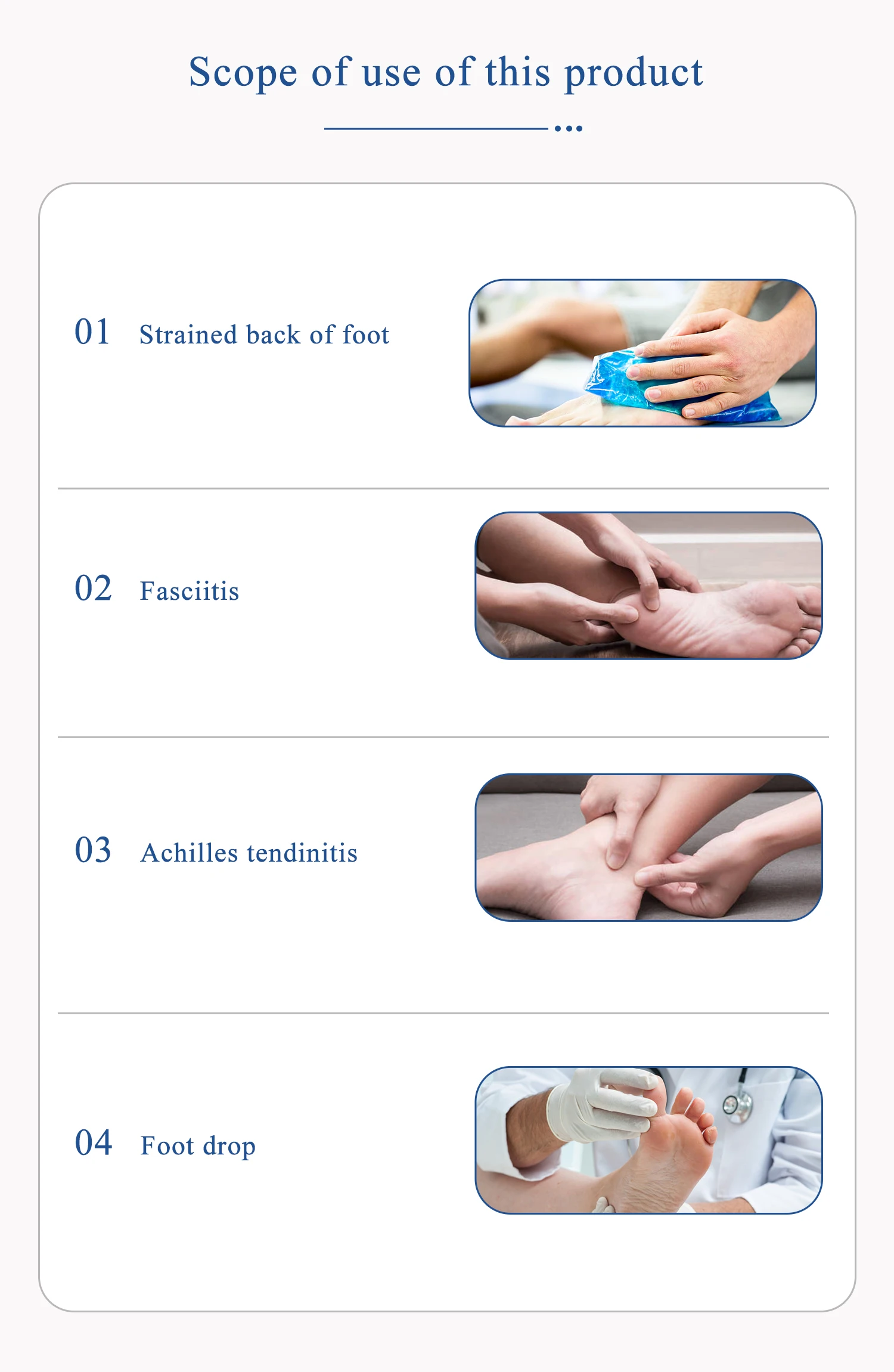 Ankle Foot Inversion Correction Orthotics Foot Sagging Support Ankle ...