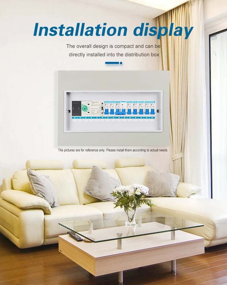 2P 125A 220V PV ATS Photovoltaic Solar System Power Use Din Rail Solar ...