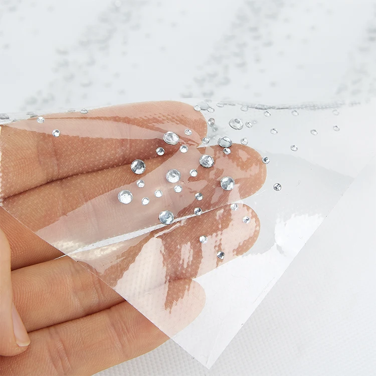 100 Meter *40cm Rhinestones Hot Fix Paper Tape Adhesive Film Iron On ...