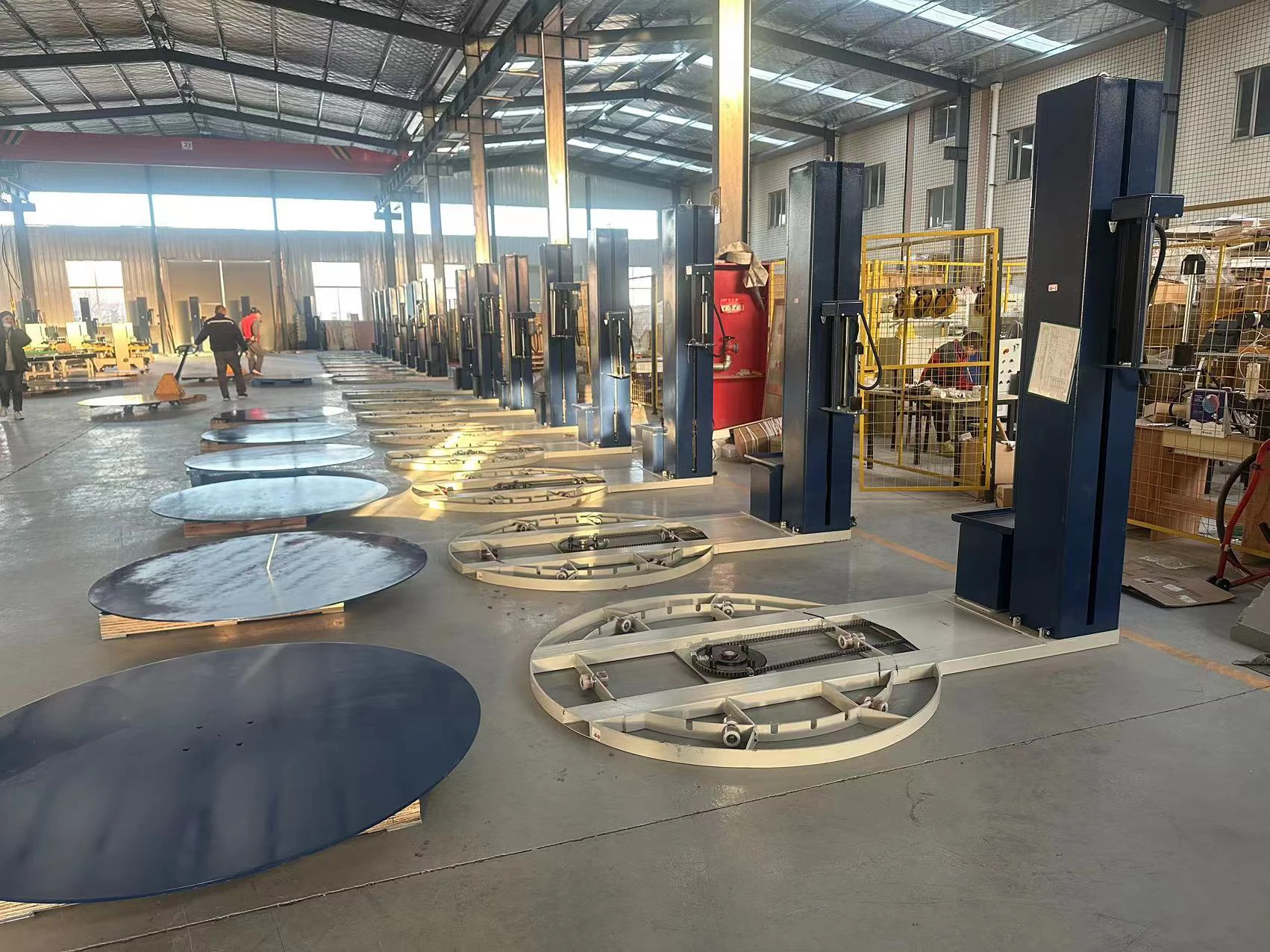 Large Turntable Stretch Wrapping Machine for Pallet Wrapping