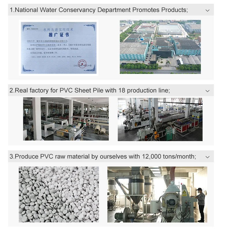 U Type Plastic Sheet Pile Vinyl Seawall Sheet Pile Pvc For Riverbank ...