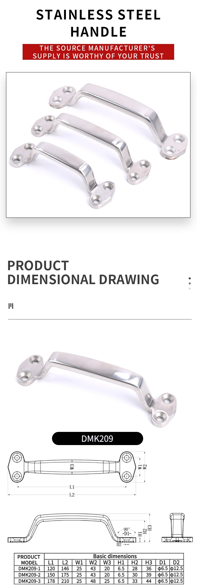 Heavy Duty Folding Toolbox,Stainless Steel Cabinet Handle,Equipment ...