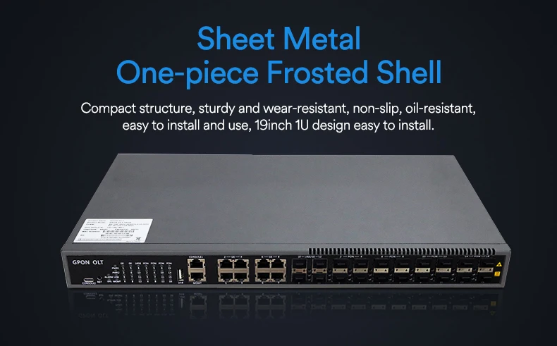 New Customized 16 Port Gpon Olt With 4*sfp Ftth Network Fiber Optical ...