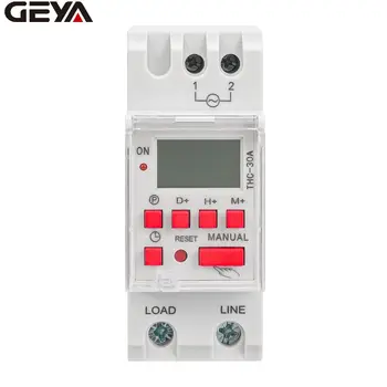 Geya Thc15a 20a 30a Lcd Programmable Digital Timer Switch With Battery ...