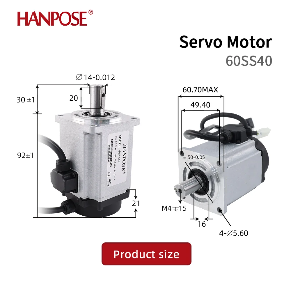 400w 60ss40 Mini Motor Servo Driver Kit Asd240 220v 1.3n.m 2.5a 3000 ...