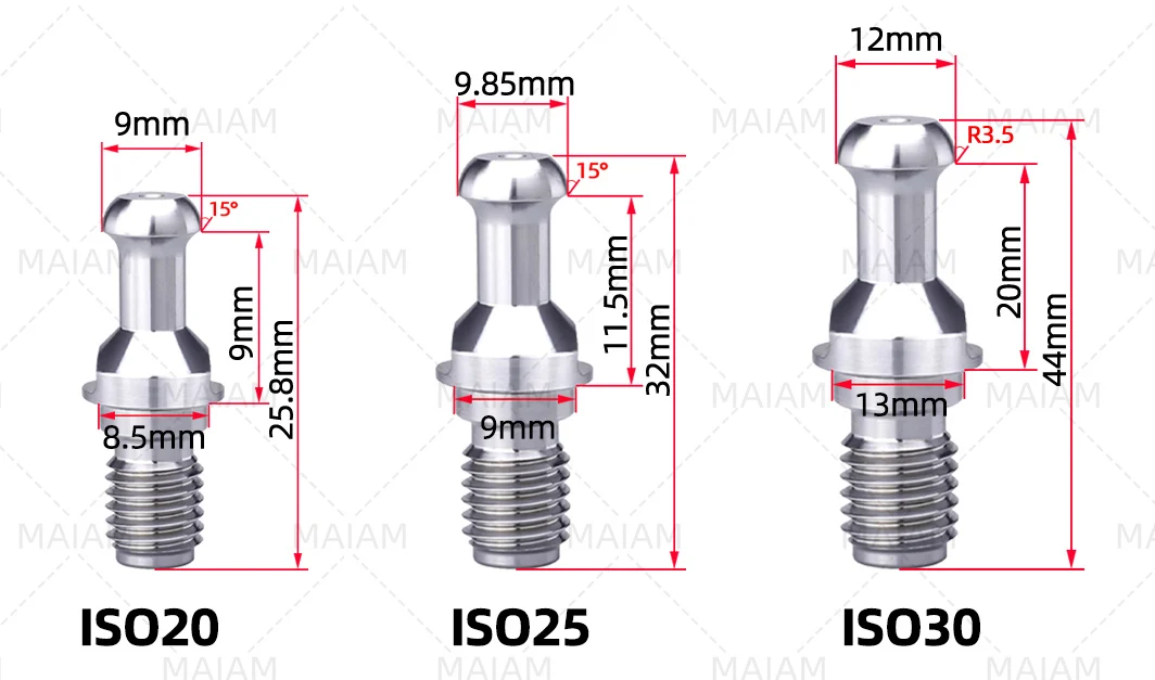 Bt30 Bt40 Bt50 Iso20 Iso25 Iso30 Sk30 Sk40 Cat40 Mazak Nc Spindle Tool Holder Pull Stud Bt To Nt ...