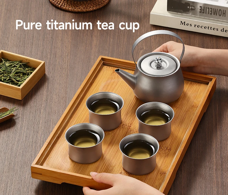 Luxury Portable All-in-One Titanium Tee Cup Set Pure Titanium for ...